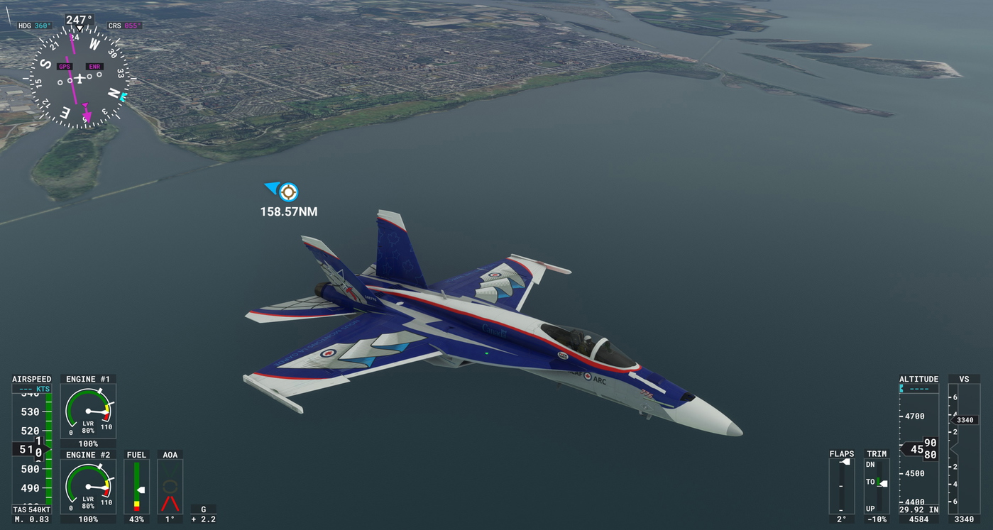 F/A-18 Norad 60th Livery pour Microsoft Flight Simulator | MSFS