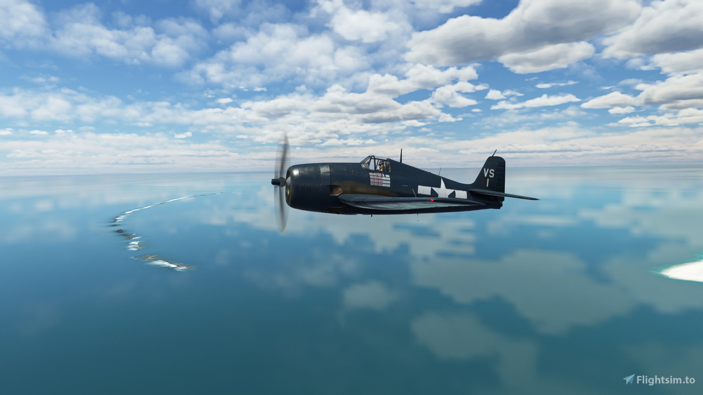 F6F-5 Hellcat VS1 Lt Cdr William E. Eder para Microsoft Flight Simulator | MSFS