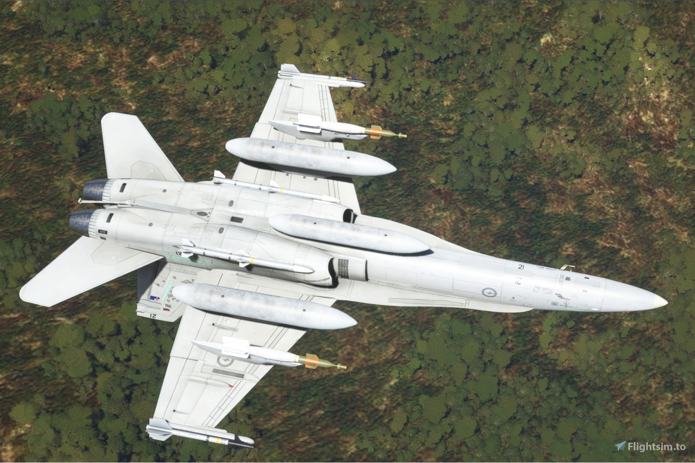 F/A-18A Hornet RAAF 3rd Squadron A21-21. for Microsoft Flight Simulator ...