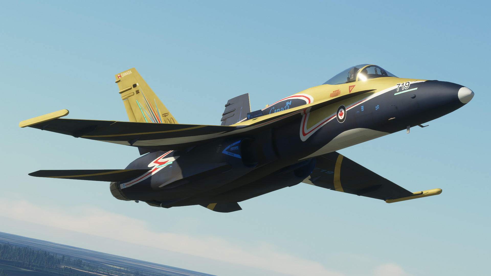 F/A-18C Legacy Hornet RCAF Century Hornet (4K) - MSFS Add-on - Flightsim.to