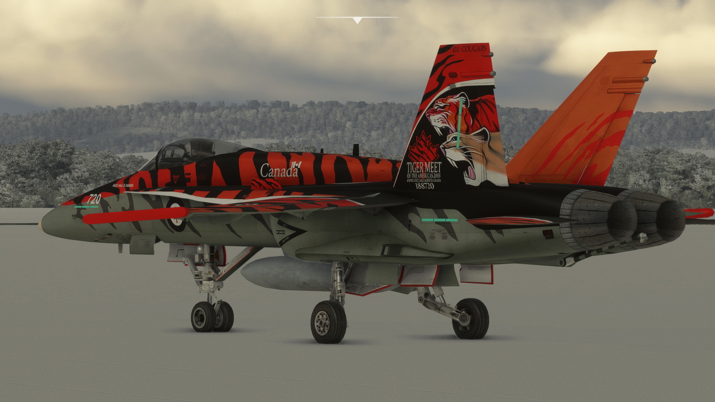 F/A-18C Legacy Hornet RCAF Tiger Meet (4K) 对于 Microsoft Flight ...