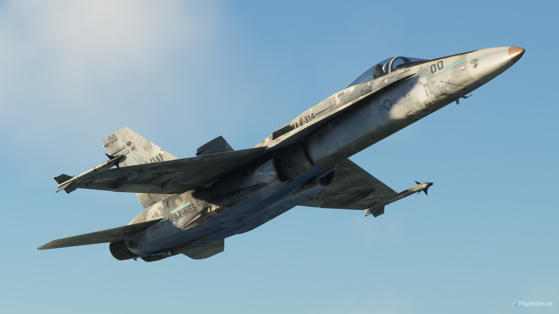 F/A-18C Legacy Hornet VMFA-314 Black Knights Digital (4K) for Microsoft ...