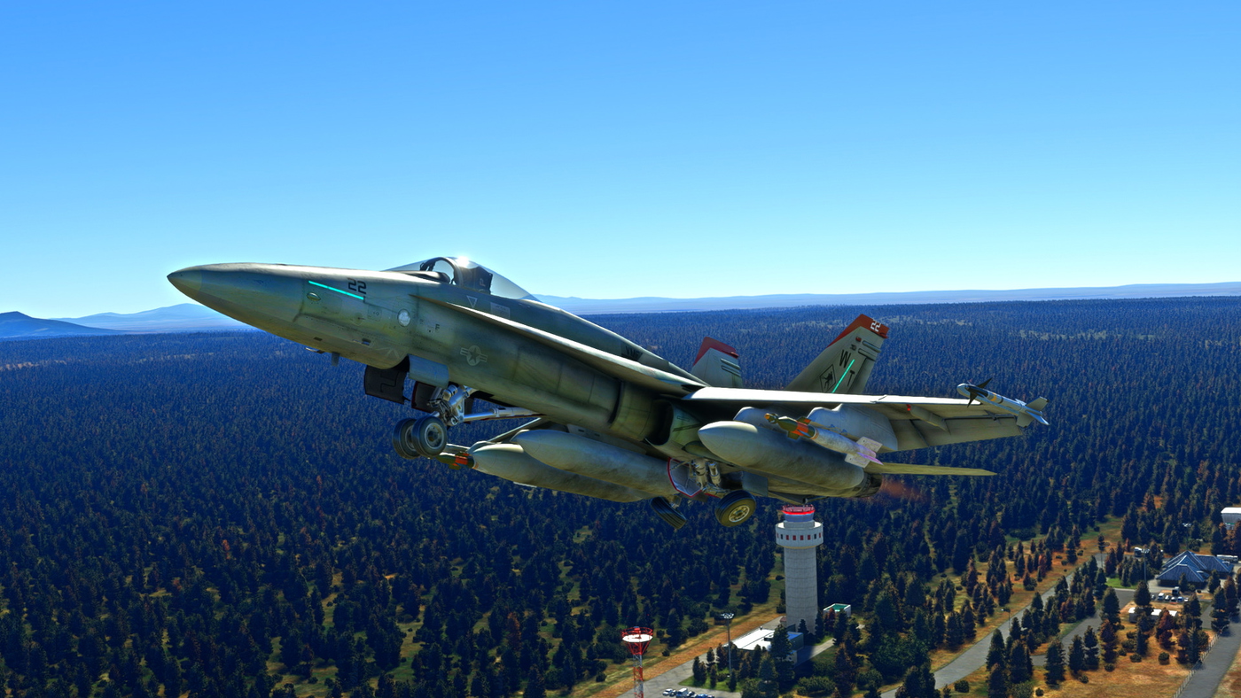 WEATHERED F/A 18C VFMA 232 AC 22 for Microsoft Flight Simulator | MSFS