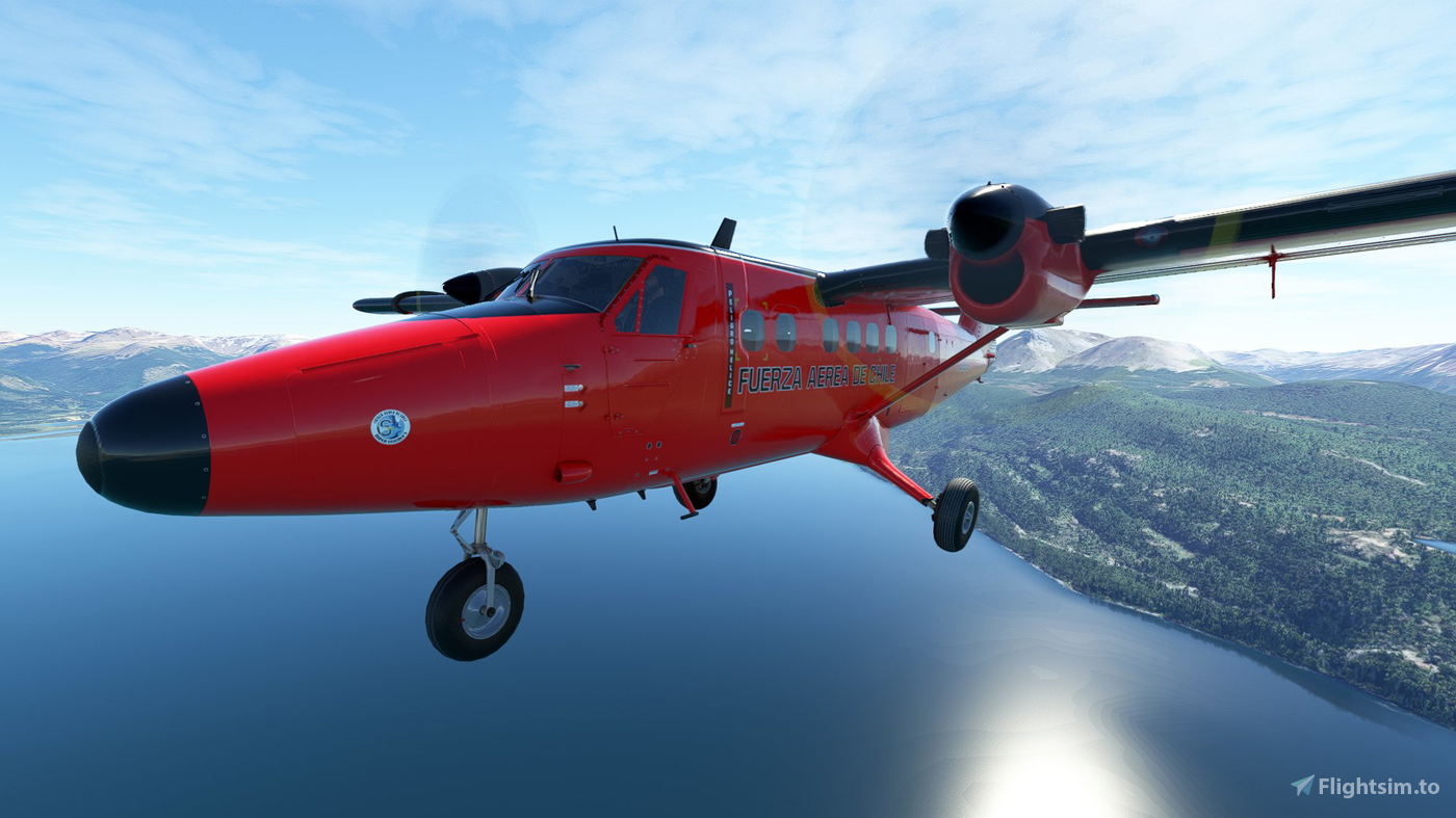 FACH-933 - Fuerza Aérea de Chile-DHC6-300_Wheels_Pax & Ski Cargo for ...