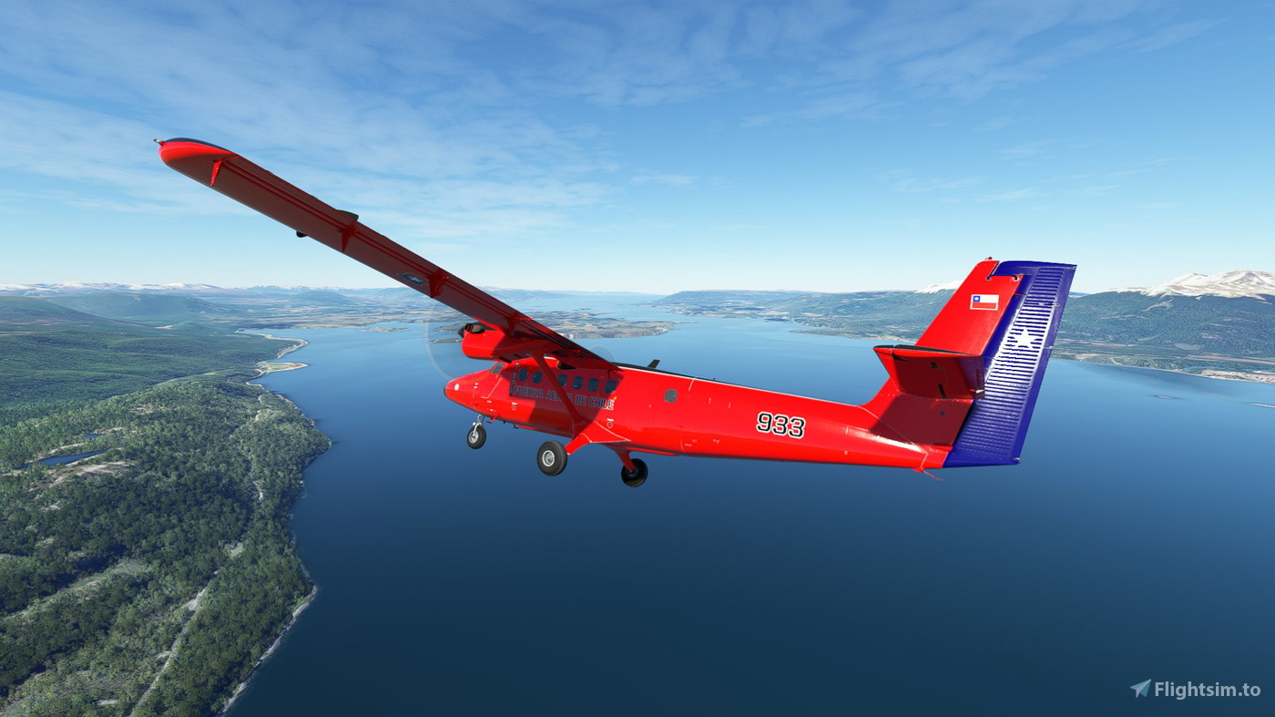 FACH-933 - Fuerza Aérea de Chile-DHC6-300_Wheels_Pax & Ski Cargo for ...