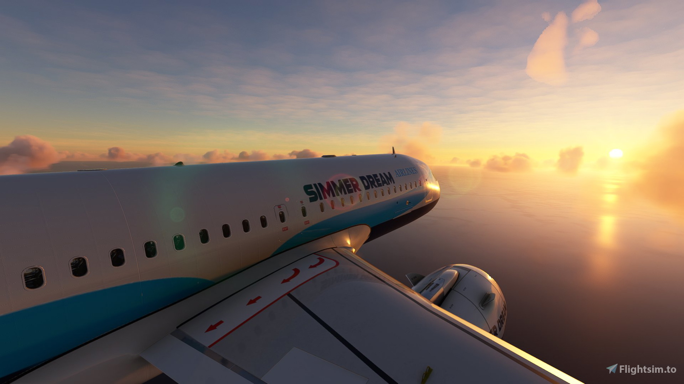 [A32NX] [FBW] A320 NEO SIMMER DREAM AIRLINES | 8K para Microsoft Flight ...