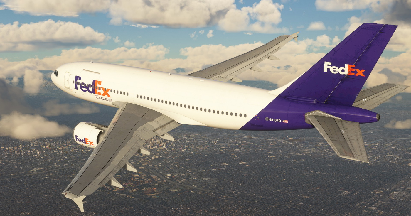 FedEx / Federal Express "N810FD" IniBuilds A310-300 P2F for Microsoft ...