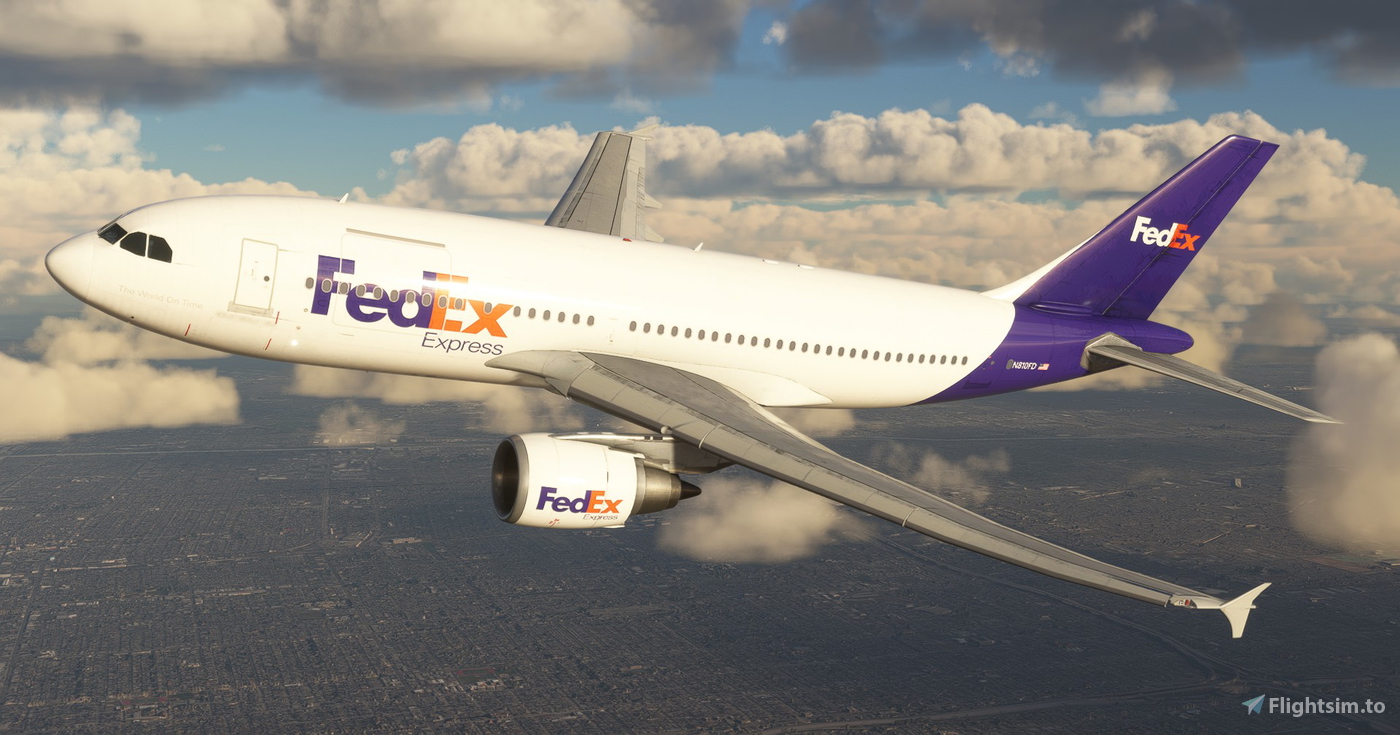 FedEx / Federal Express "N810FD" IniBuilds A310-300 P2F for Microsoft ...