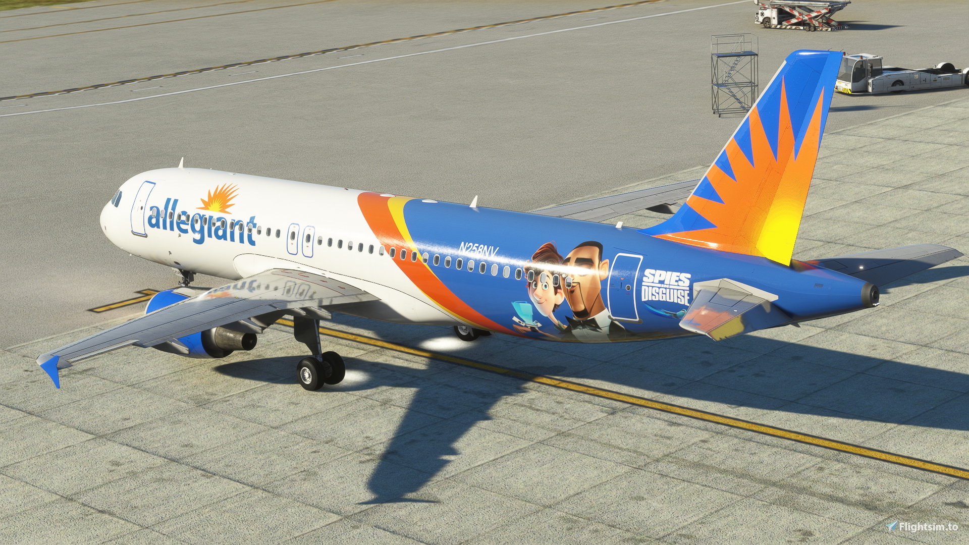 FENIX A320 Allegiant 'Spies in Disguise' Special Livery | N258NV - MSFS ...