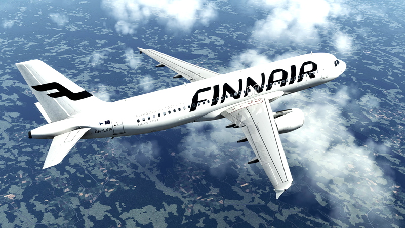Fenix A320 FINNAIR OH-LXM FINNAIR 100 anniversary versions A320-214, CF56 ENG [4K&8K] for ...