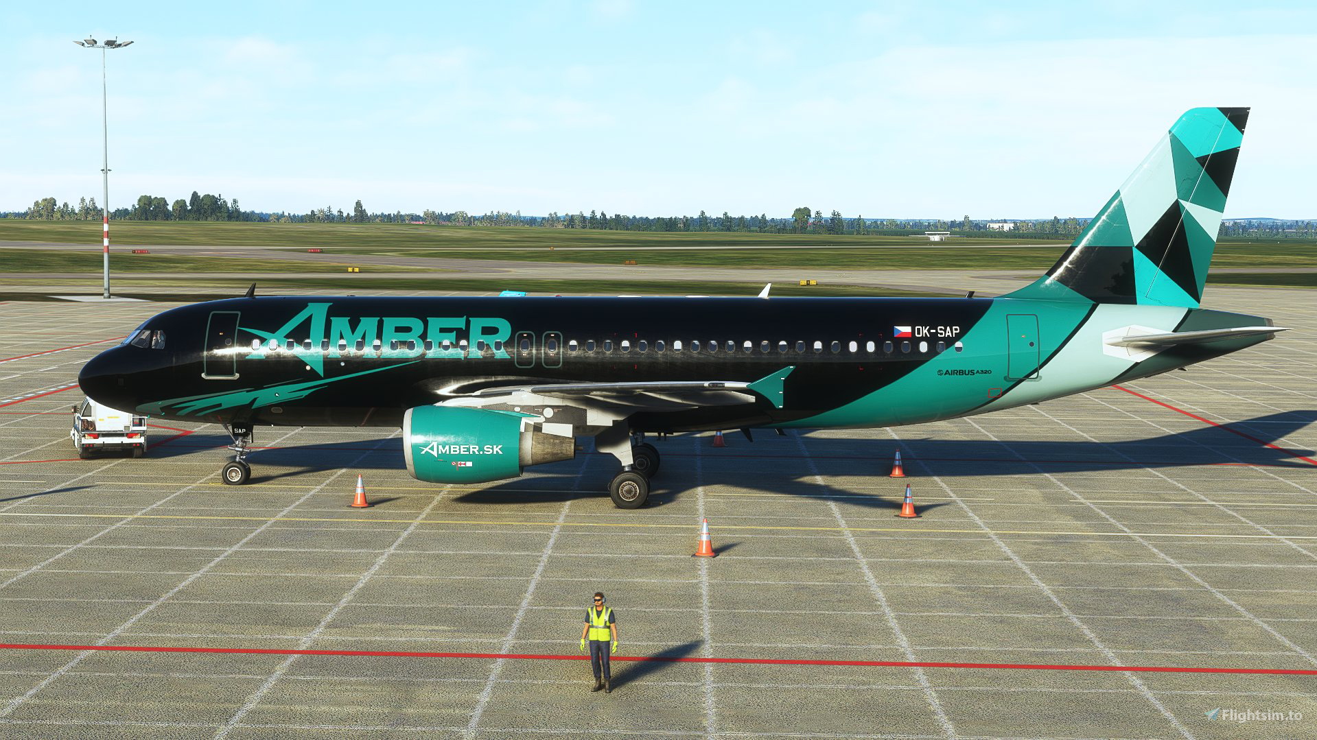 Fenix A320 - OK-SAP / Amber Virtual Airlines / 4K - black for Microsoft ...