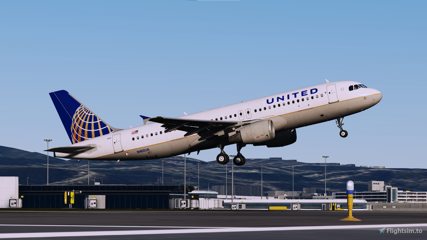 Fenix A320| United Airlines 2 pack for Microsoft Flight Simulator | MSFS