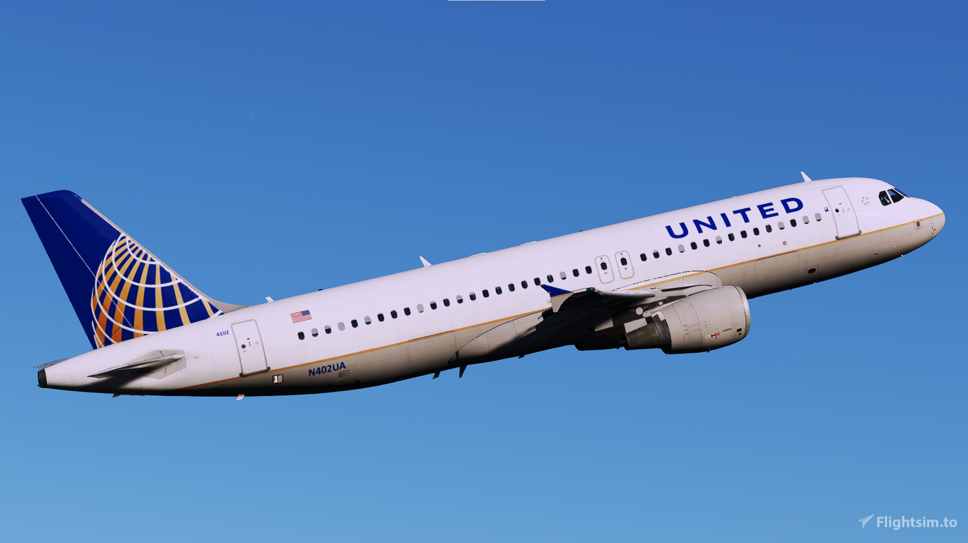 Fenix A320| United Airlines 2 pack for Microsoft Flight Simulator | MSFS