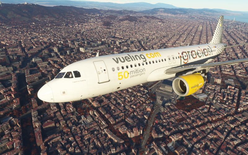 Fenix A320 | Vueling 50 million passengers EC-JZQ| 8k + Cabin for Microsoft Flight Simulator | MSFS
