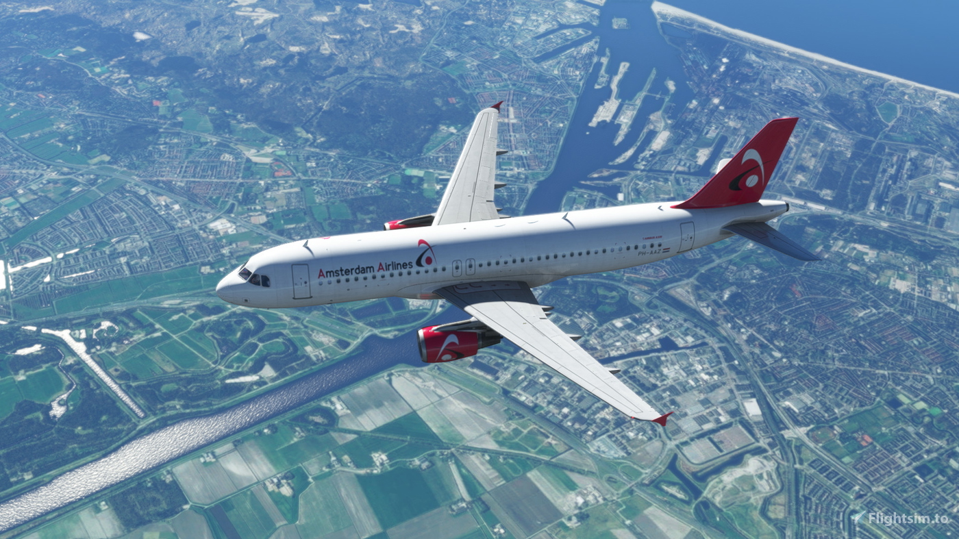 Fenix Airbus A320 Amsterdam Airlines | 4K | Discontinued für Microsoft Flight Simulator | MSFS