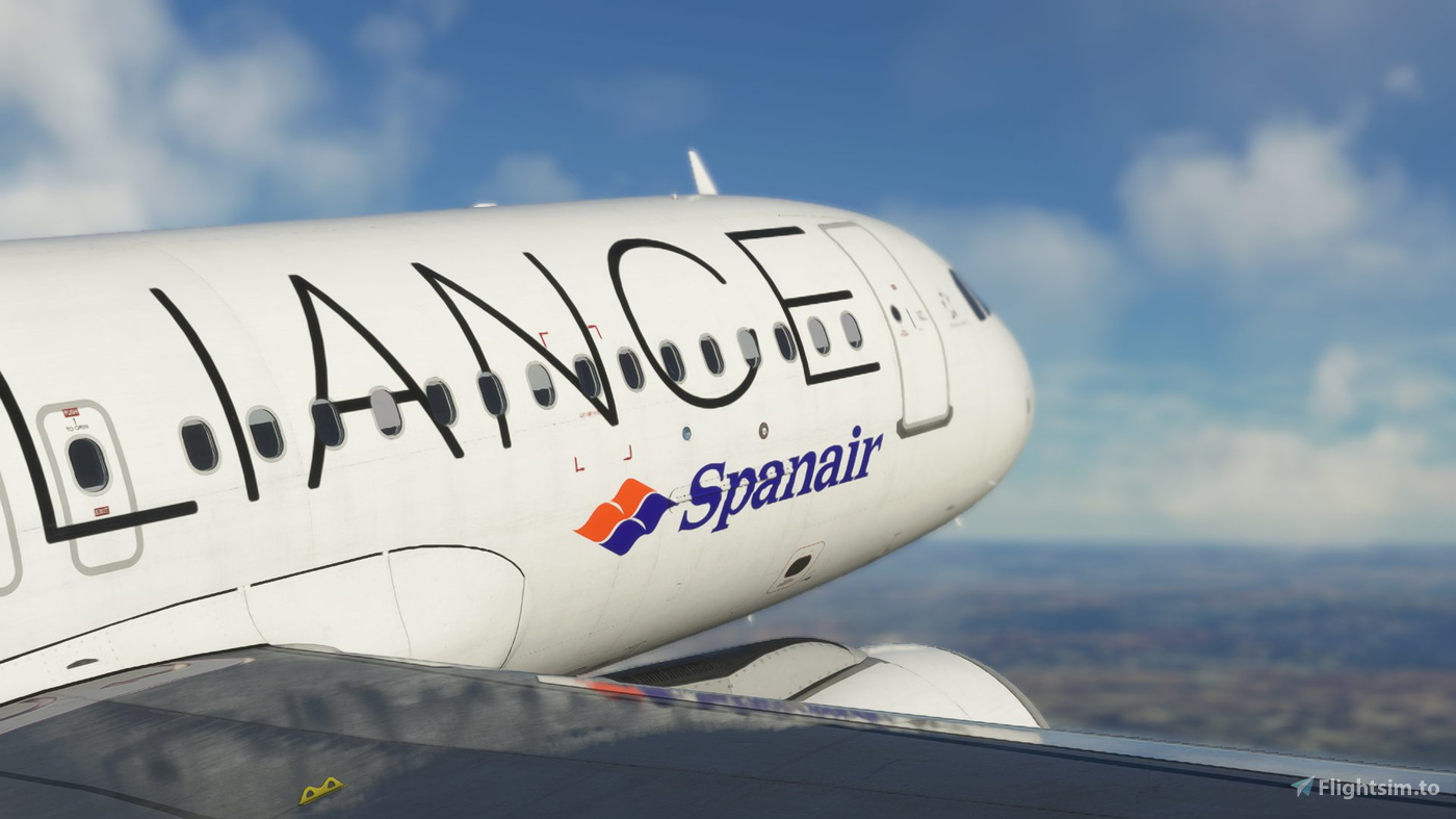Fenix Airbus A320 Spanair Star Alliance | 4K for Microsoft Flight Simulator | MSFS