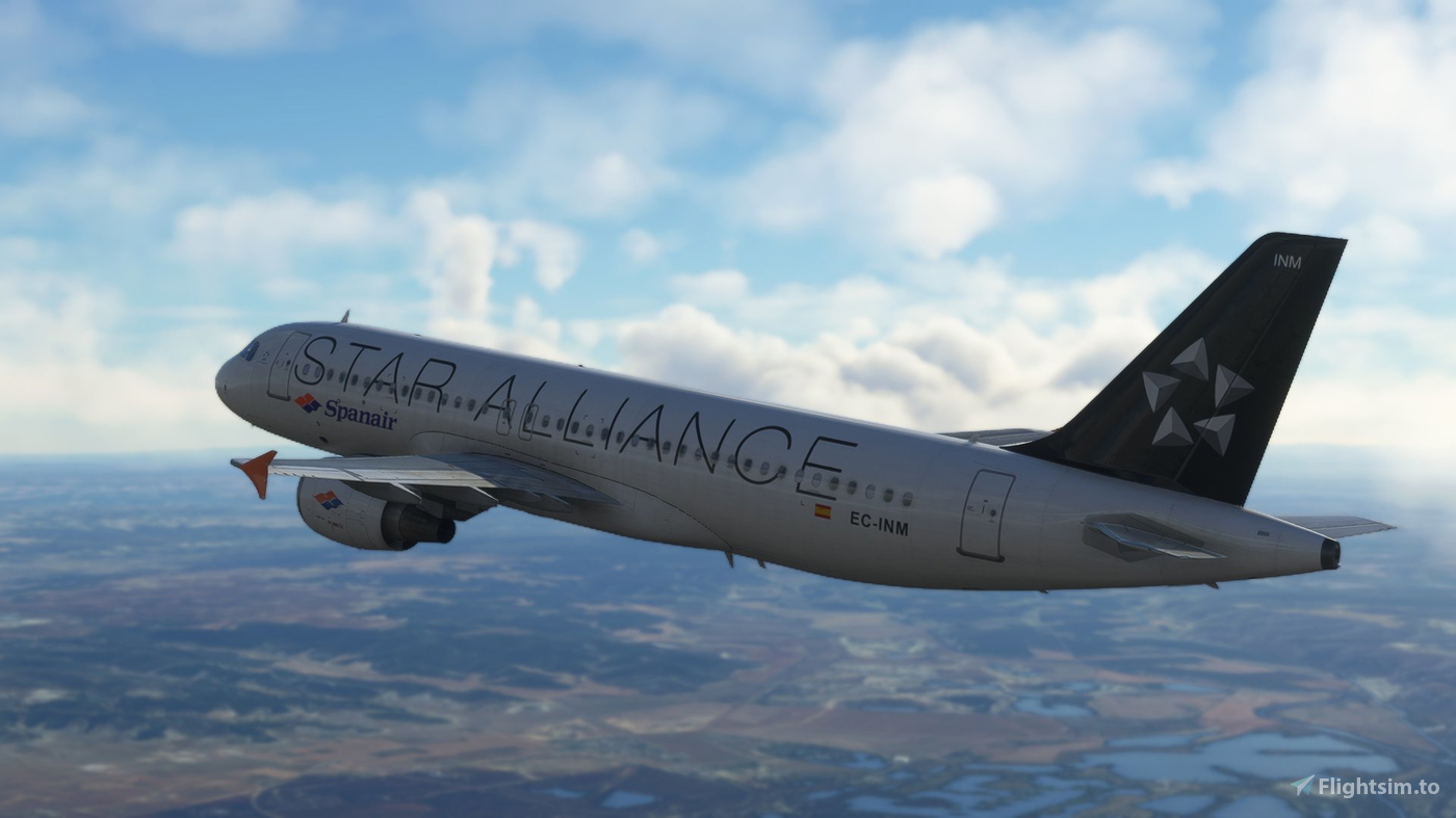 Fenix Airbus A320 Spanair Star Alliance | 4K for Microsoft Flight Simulator | MSFS
