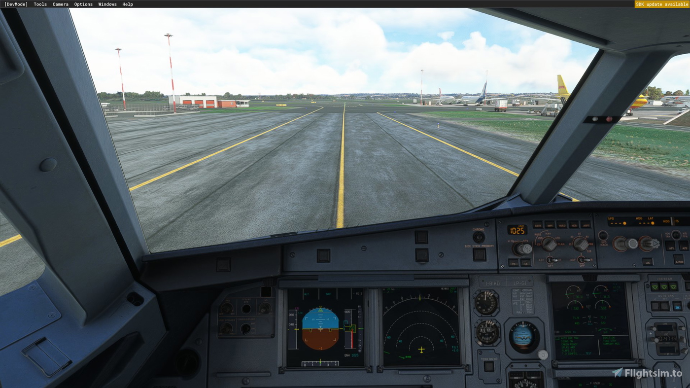 FENIXA320 AZA1669 LIRF to LIRP REAL ATC COMMUNICATIONS IN APPROACH for ...