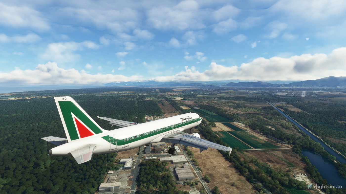 FENIXA320 AZA1669 LIRF to LIRP REAL ATC COMMUNICATIONS IN APPROACH for ...