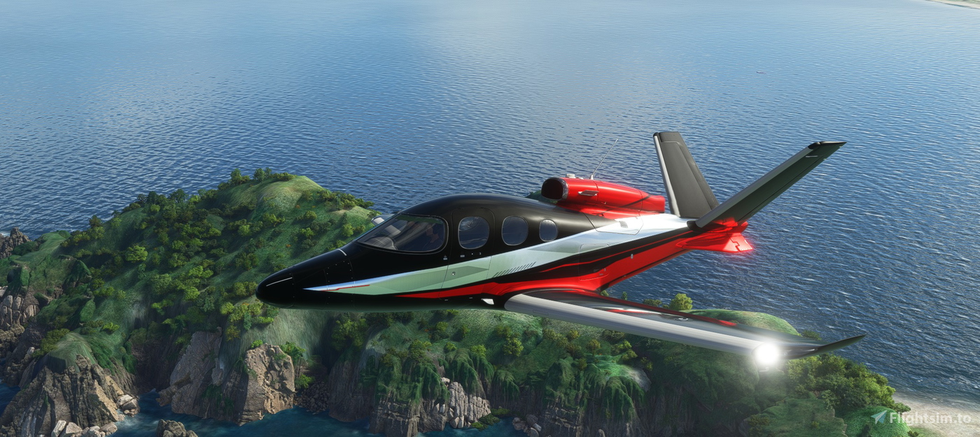Flight FX – Cirrus SF50 Vision Jet G2 Red Fictional Livery for ...