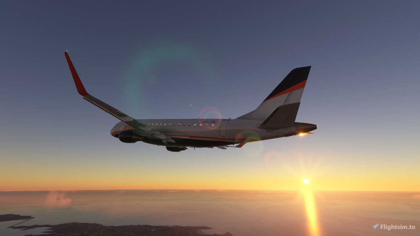 Flightsim Studios E175 - Jetgo Australia (VH-JTG) for Microsoft Flight ...