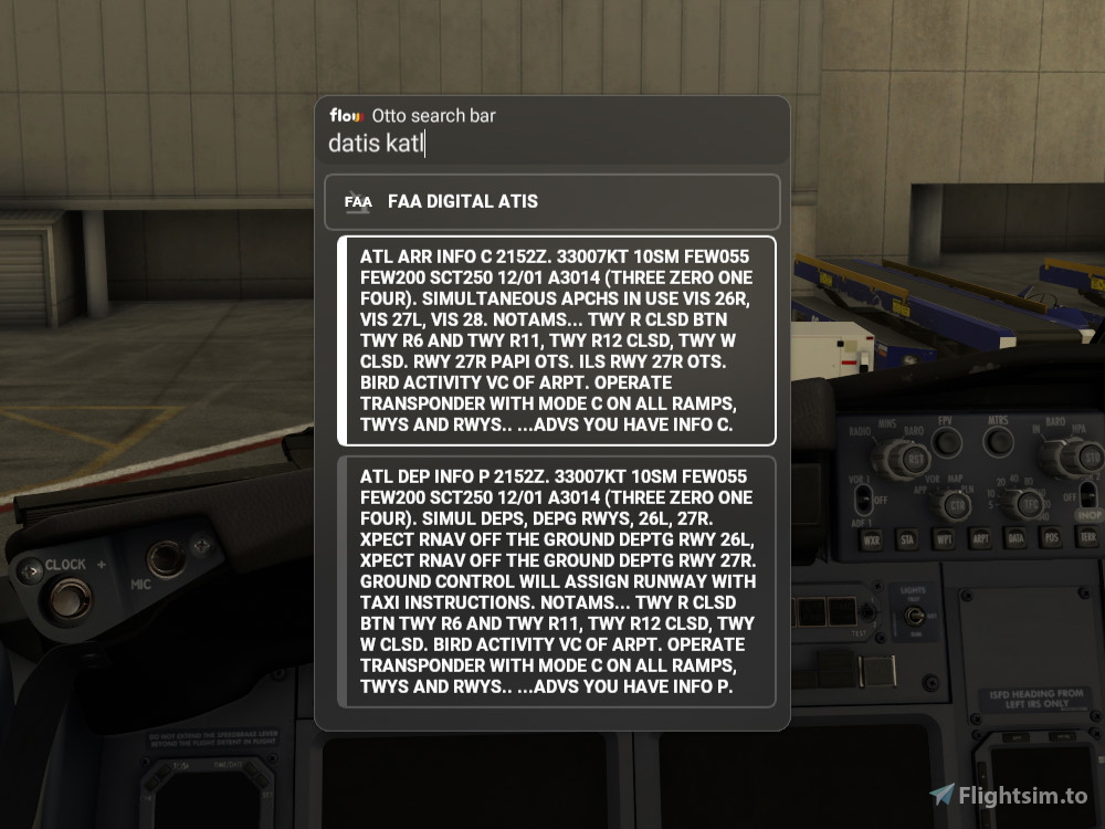 Flow Digital ATIS Lookup for Microsoft Flight Simulator | MSFS