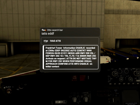 Flow Digital ATIS Lookup for Microsoft Flight Simulator | MSFS