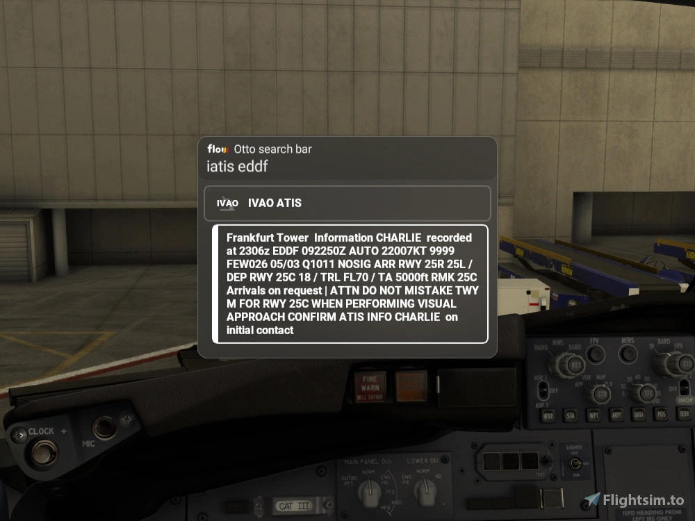 Flow IVAO ATIS for Microsoft Flight Simulator | MSFS