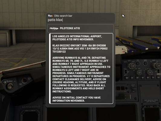Flow Digital ATIS Lookup for Microsoft Flight Simulator | MSFS