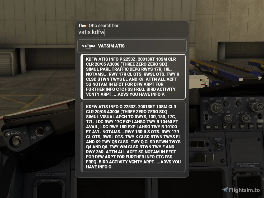 Flow VATSIM ATIS for Microsoft Flight Simulator | MSFS