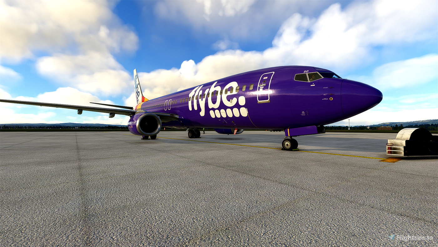 Flybe 737-800 Scimitar Livery G-BESO für Microsoft Flight Simulator | MSFS