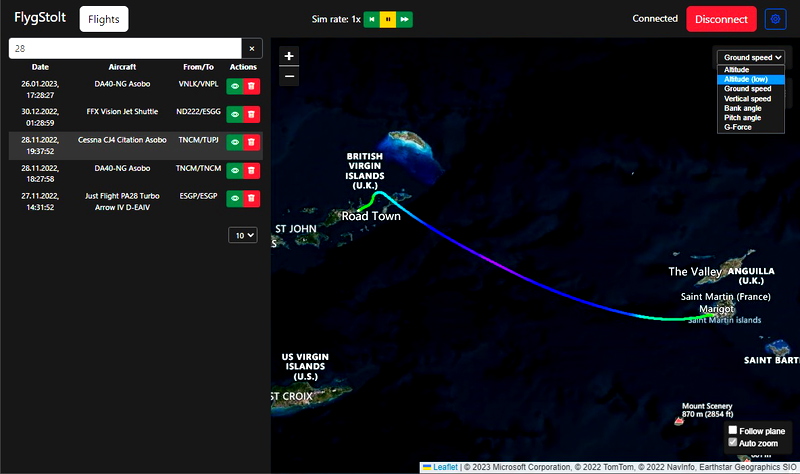 FlygStolt - Flight Journal & Replay for Microsoft Flight Simulator | MSFS