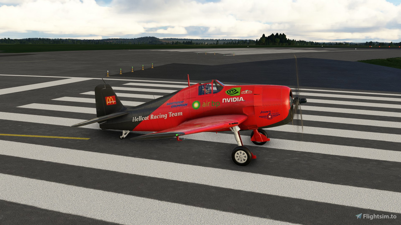 FlyingIron F6F Hellcat Racing Livery for Microsoft Flight Simulator | MSFS