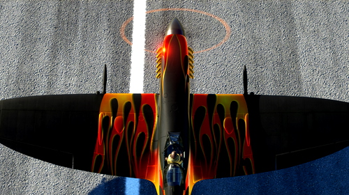 FlyingIron SpitfireIX Repaint Livery: Hot Rod » Microsoft Flight Simulator