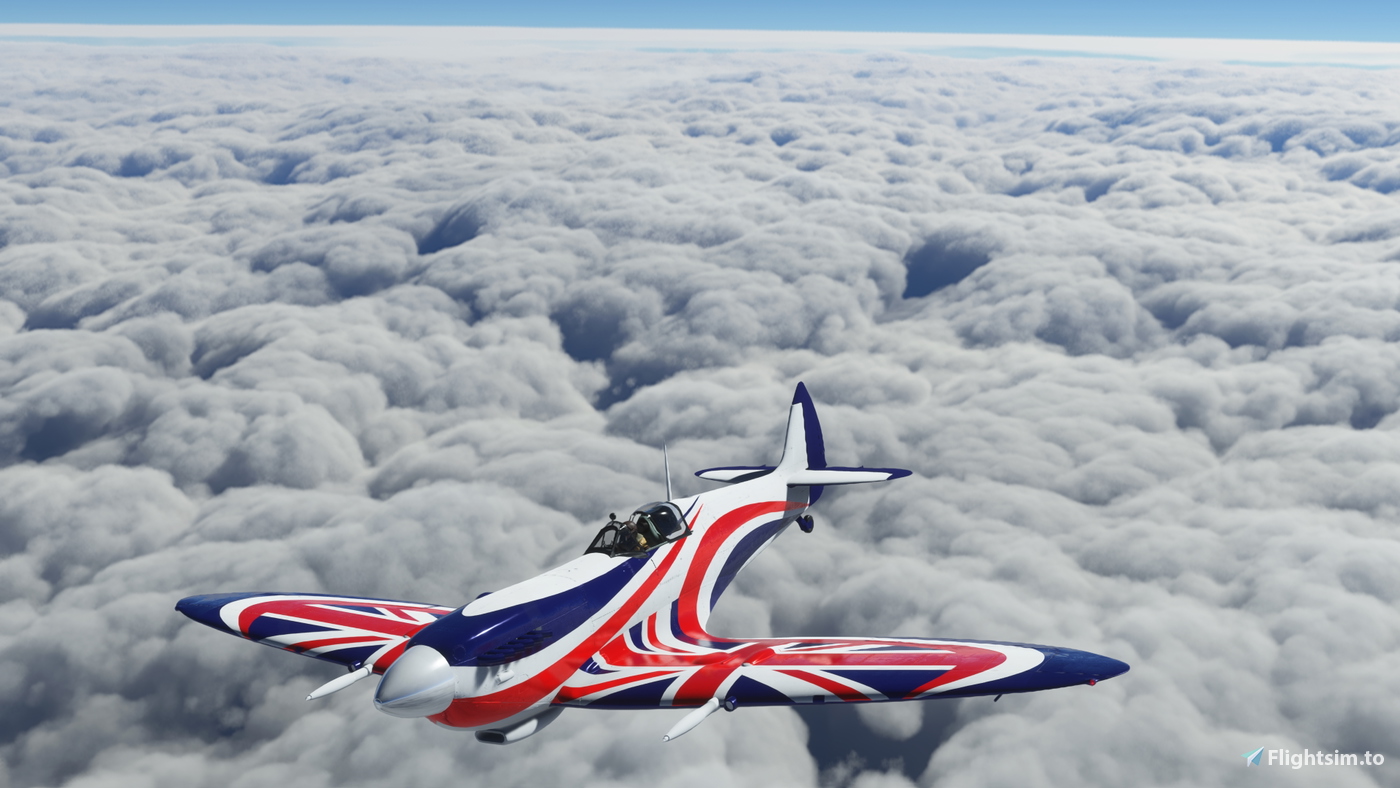 FlyingIron SpitfireIX Repaint Livery: Union Jack for Microsoft Flight ...