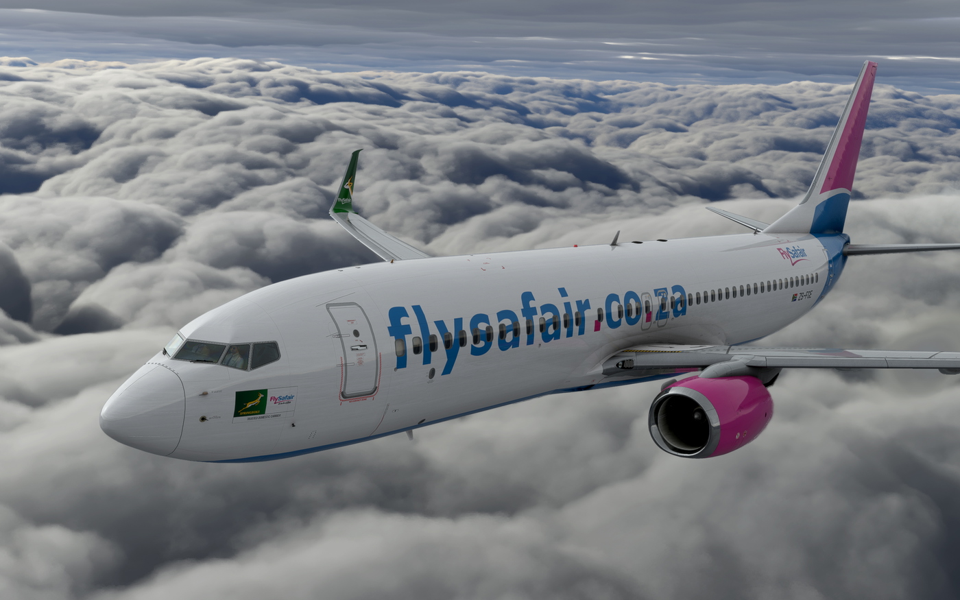 FlySafair Boeing 737-800 PMDG SSW ZS-FGE のために Microsoft Flight ...