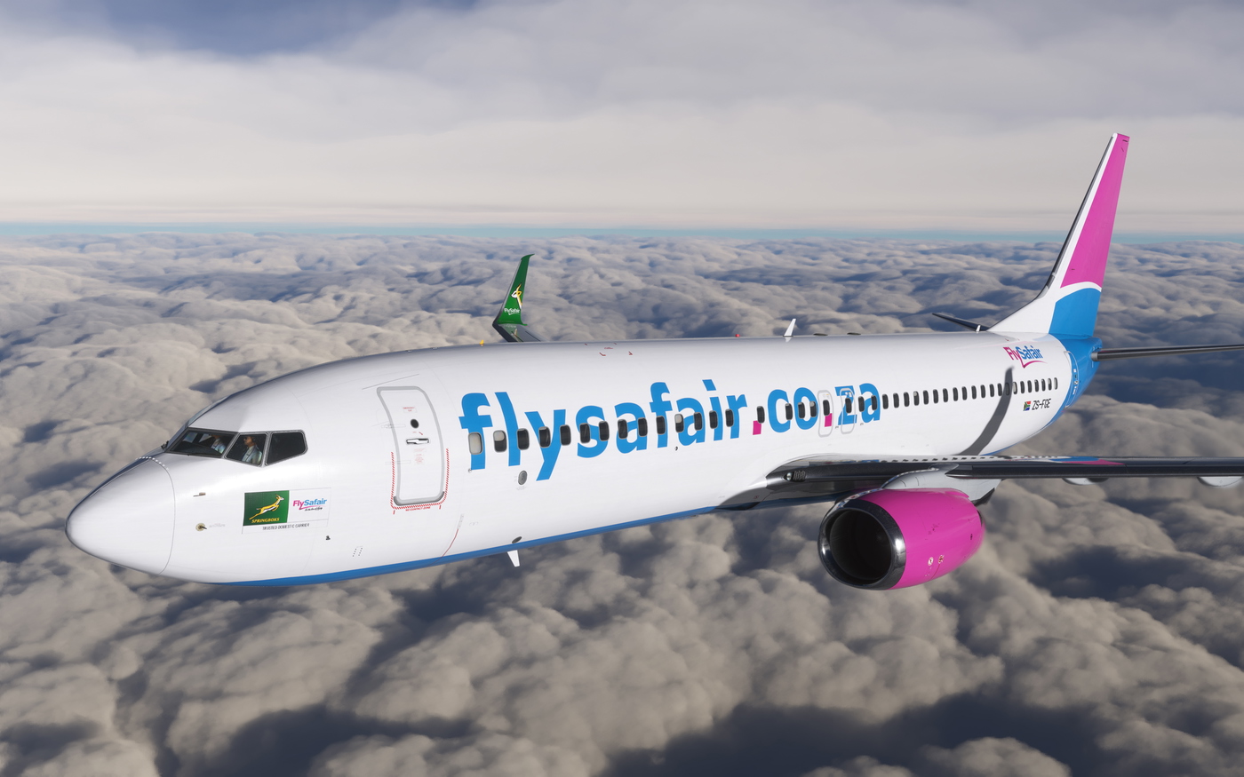 FlySafair Boeing 737-800 PMDG SSW ZS-FGE のために Microsoft Flight ...
