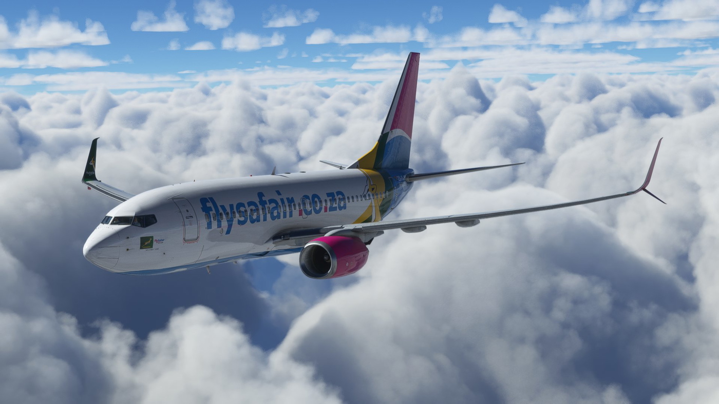 FlySafair Fictional Boeing 737-700 PMDG SSW ZS-SJR Go Bokke #SA for ...