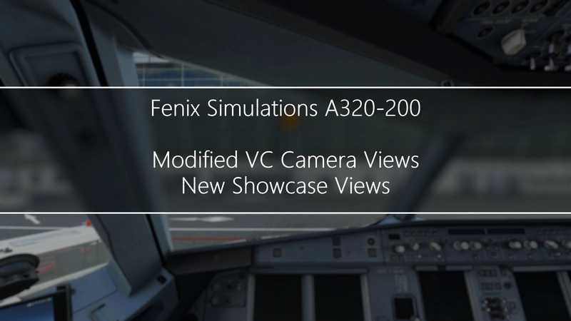 Custom Views for Fenix Simulations A320 on Microsoft Flight Simulator