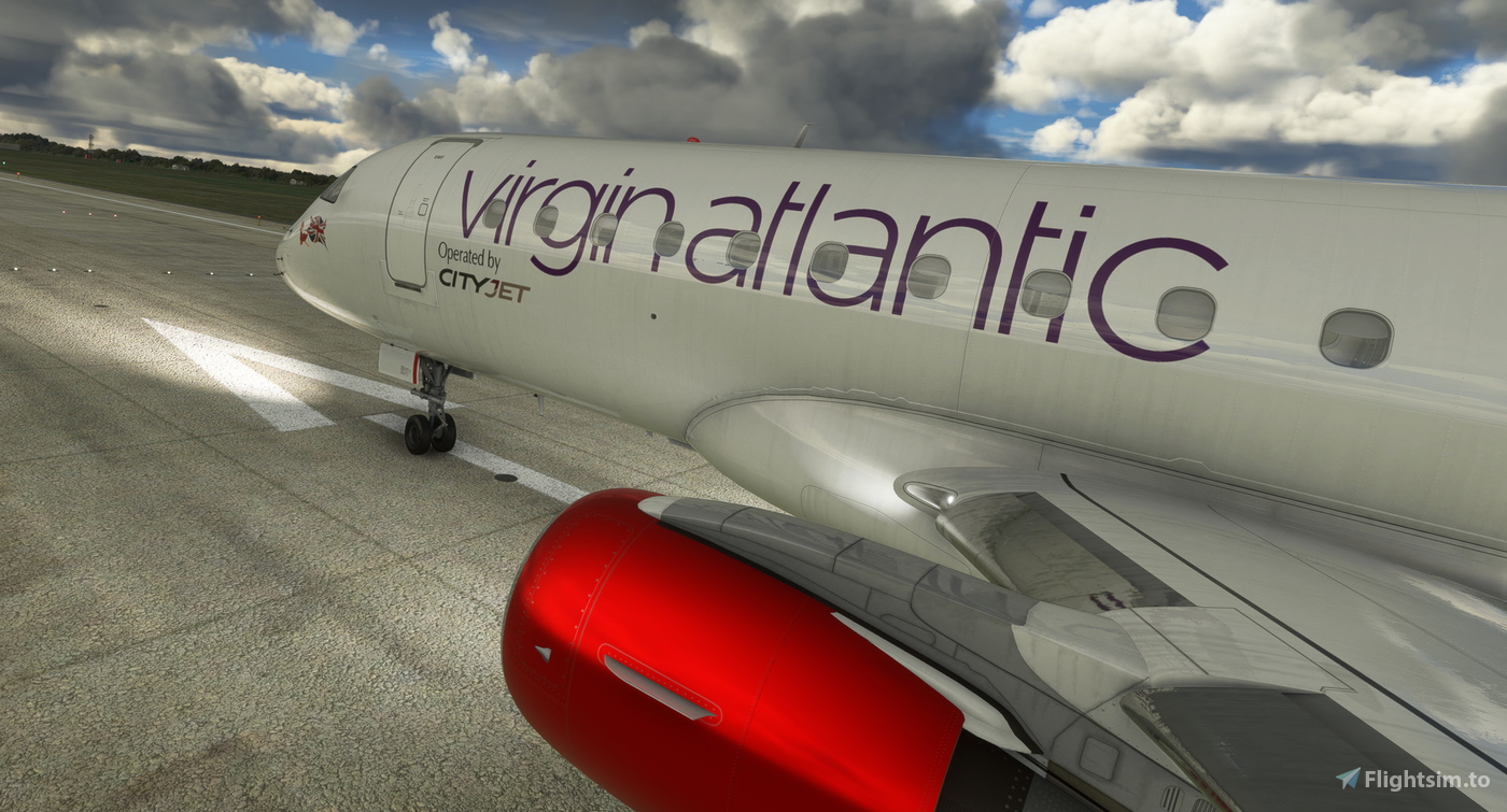 FSS E-175 Virgin Atlantic Livery D-AEMC for Microsoft Flight Simulator | MSFS