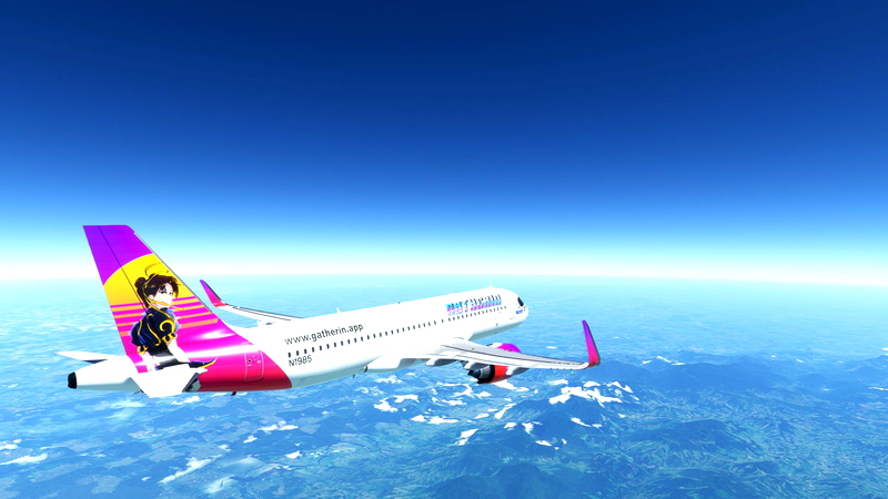 [A32NX] GatherIn 80s Synthwave livery with Chun-Li (Street Fighter) for ...