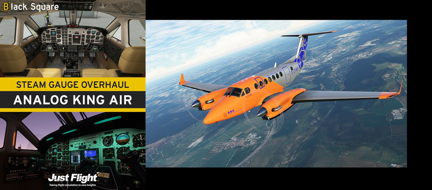 German FCS for Black Square Analog King Air за Microsoft Flight ...
