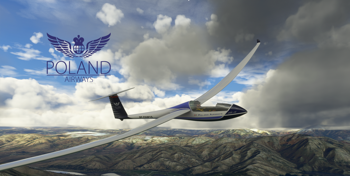 Glider LS8-18 Poland AirWays livery for Microsoft Flight Simulator | MSFS