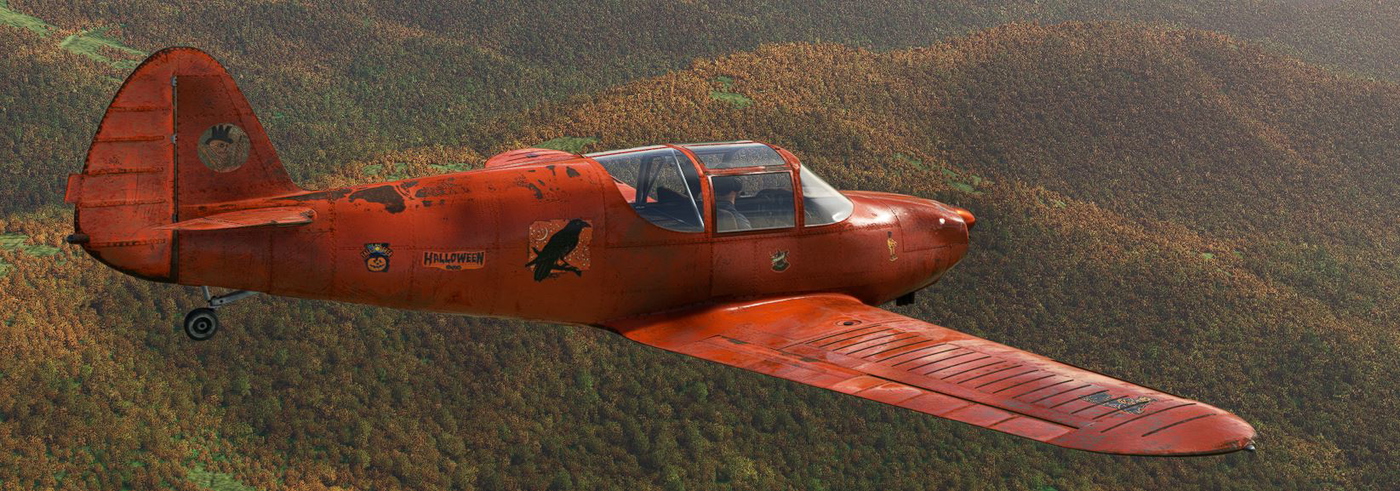 Globe Swift GC-1 ah orange barnfind halloween for Microsoft Flight ...