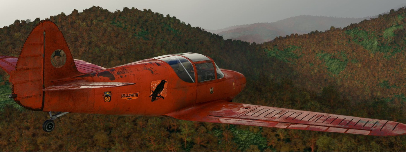 Globe Swift GC-1 ah orange barnfind halloween for Microsoft Flight ...