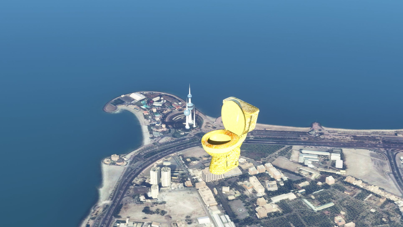 Golden Toilet livery for the Flying Toilet for Microsoft Flight ...