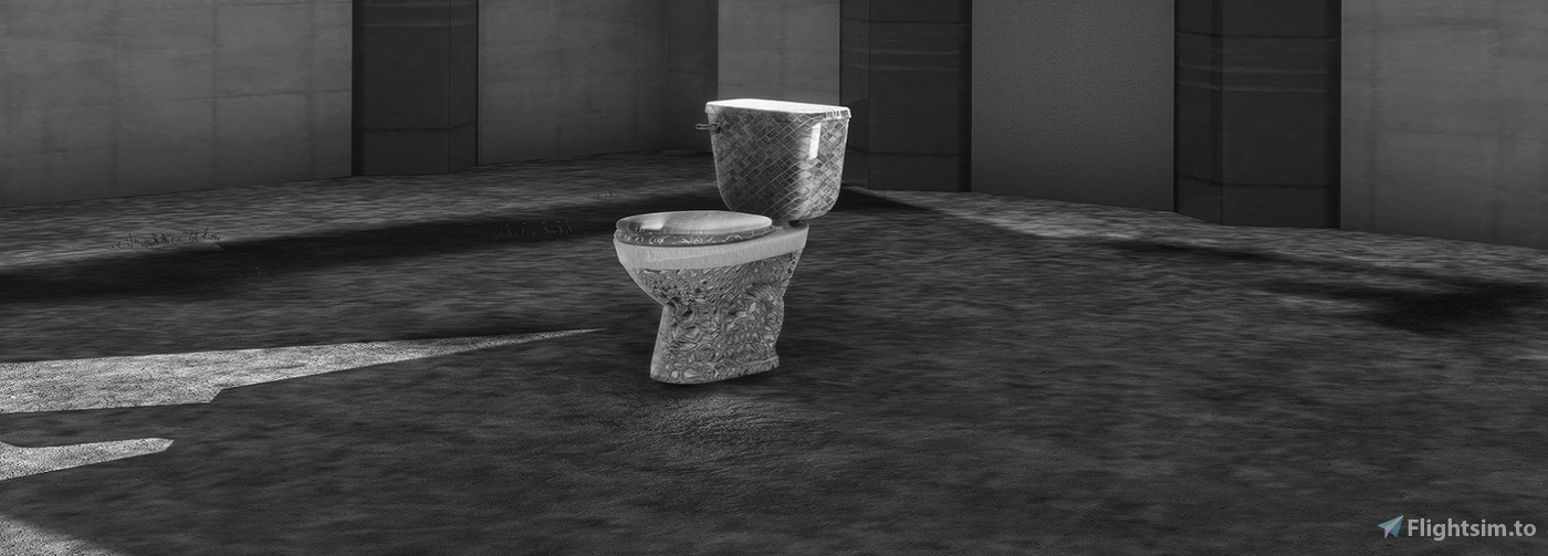 Golden Toilet livery for the Flying Toilet for Microsoft Flight ...