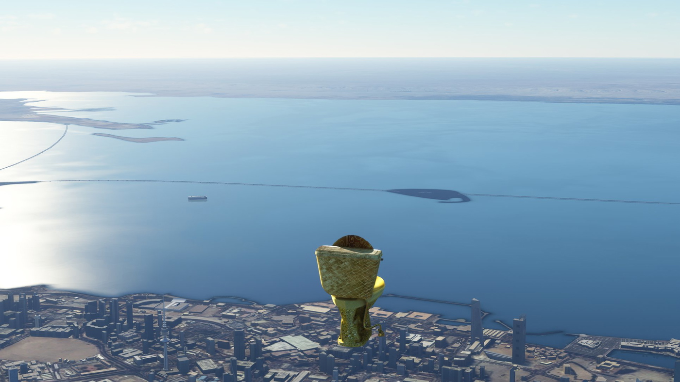 Golden Toilet livery for the Flying Toilet for Microsoft Flight ...