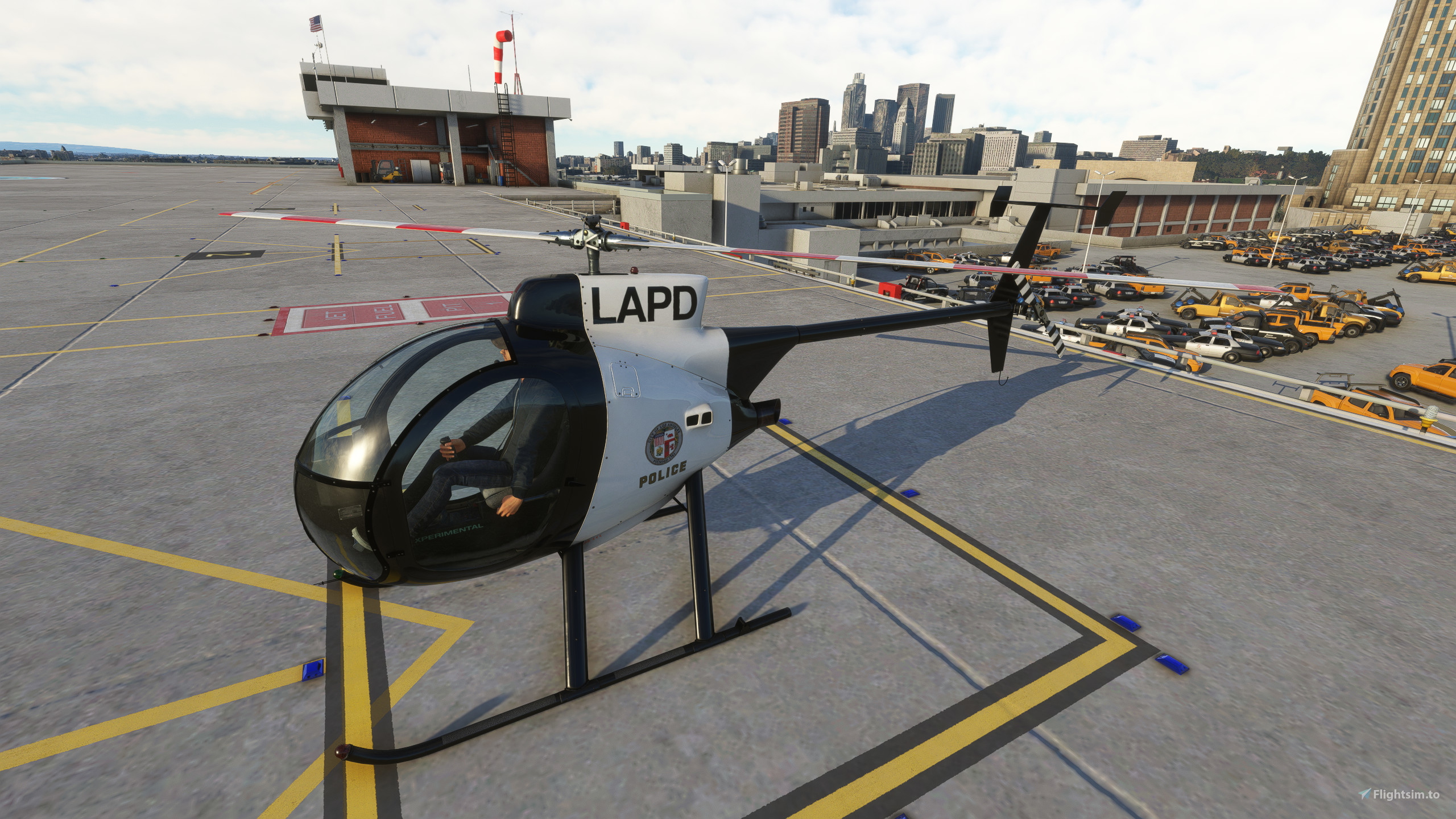 Got Friends Mini-500 Livery :: LAPD for Microsoft Flight Simulator | MSFS