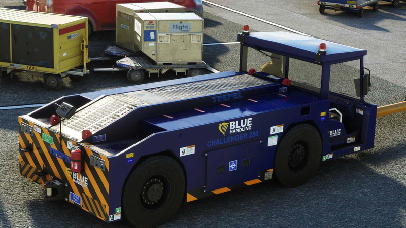 GSX Ground Vehicle Textures - Ryanair (Blue Handling) for Microsoft ...